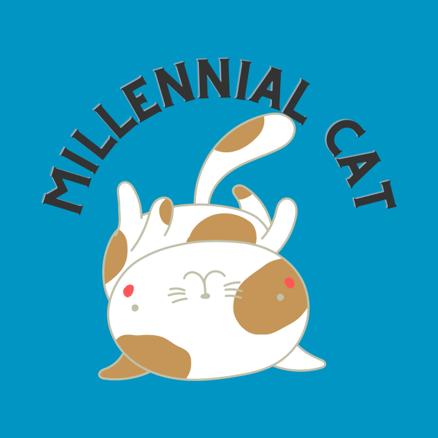 Millennial Cat Pun - Millennial Cat Pun - T-Shirt | TeePublic