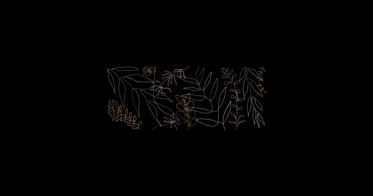 Flower line - Garden - Sticker | TeePublic