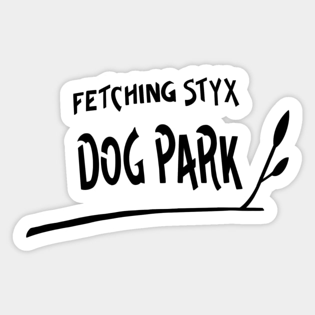 Fetching Styx Dog Park - Lore Olympus - Sticker | TeePublic