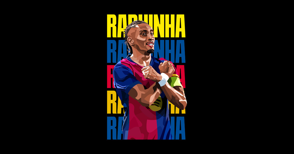 Raphinha FC Barcelona Vector - Fc Barcelona - Sticker | TeePublic