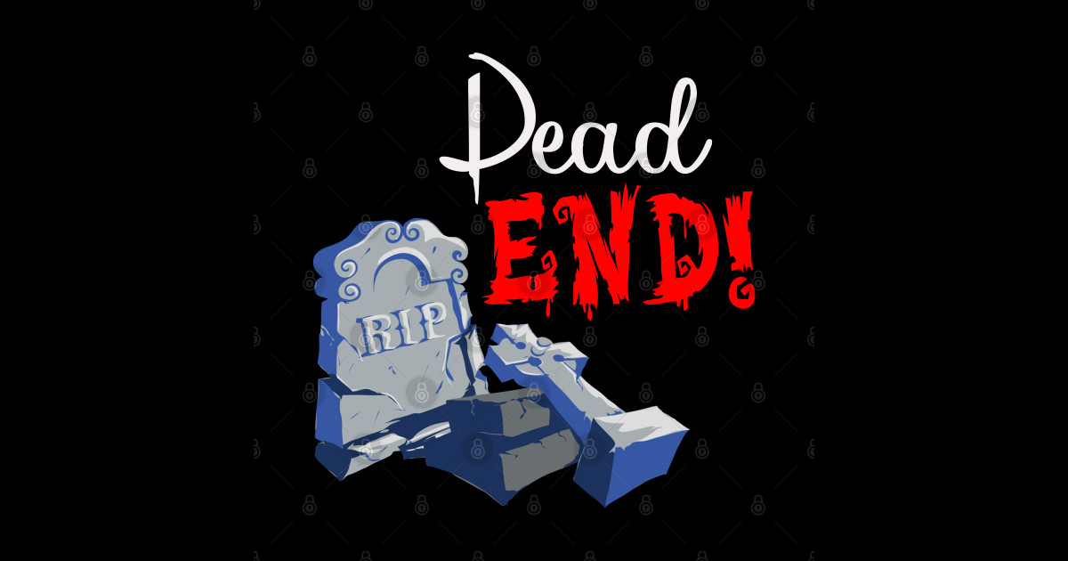 Halloween Dead End Graveyard Costume - Dead End - Sticker | TeePublic
