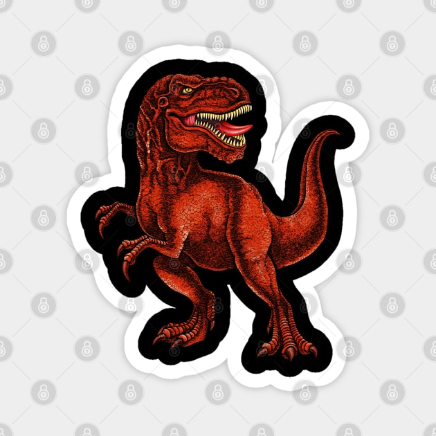 T. rex dino dinosaur Tyrannosaurus rex - T Rex T Rex Lover - Magnet ...