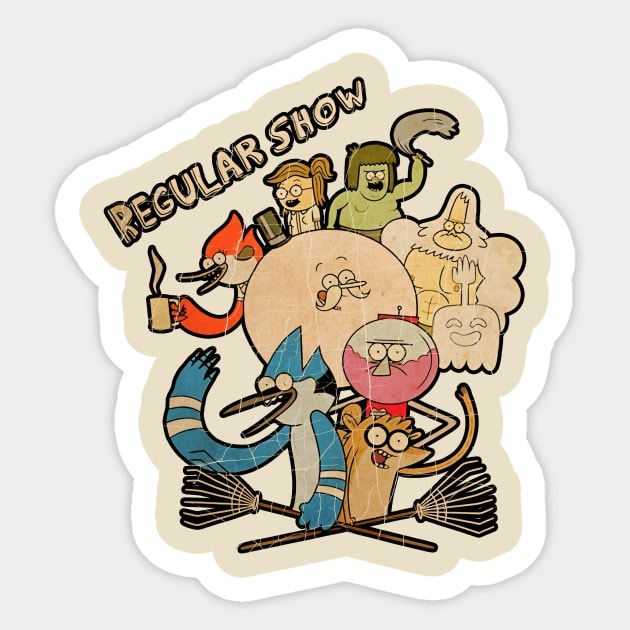 Sitcom Regular Show Vintage - Regular Show - Sticker | TeePublic