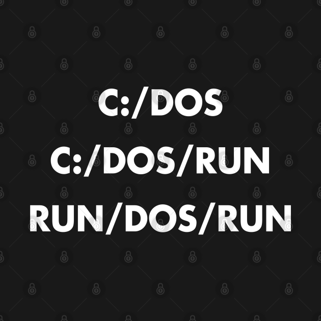 C:/DOS C:/DOS/RUN RUN/DOS/RUN - Simpsons - T-Shirt | TeePublic