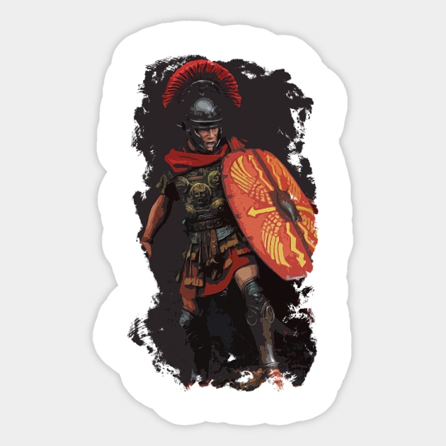 Roman Empire - Legionary Power - Ancient Warrior - Sticker | TeePublic