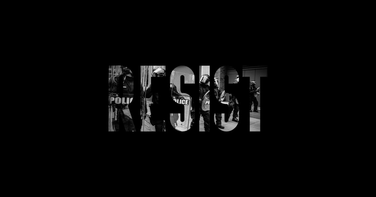 RESIST RIOT REBEL - Anti System - T-Shirt | TeePublic