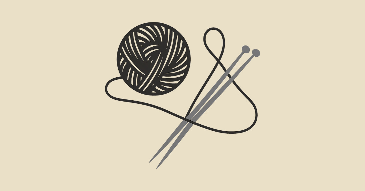 black ball of yarn - Black Ball Of Yarn - T-Shirt | TeePublic