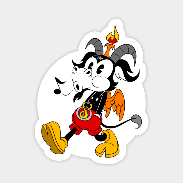 Blackcraft 666 Cool Baphomet 30s Cartoon Occult fun Satanic - Baphomet ...