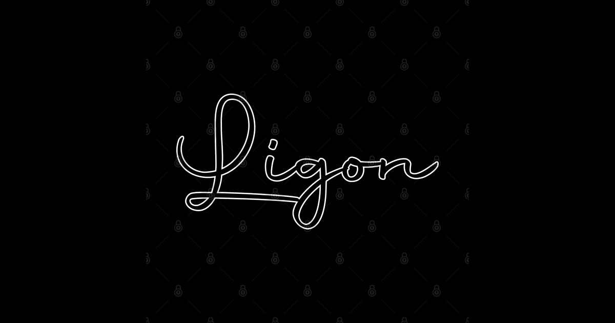 Autography Ligon Name Label - Autography Ligon Name Label - Sticker ...