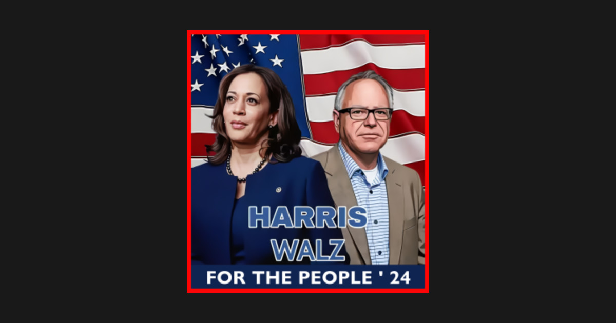 Harris Waltz 2024 Election President Kamala Harris Tim Waltz - Harris ...