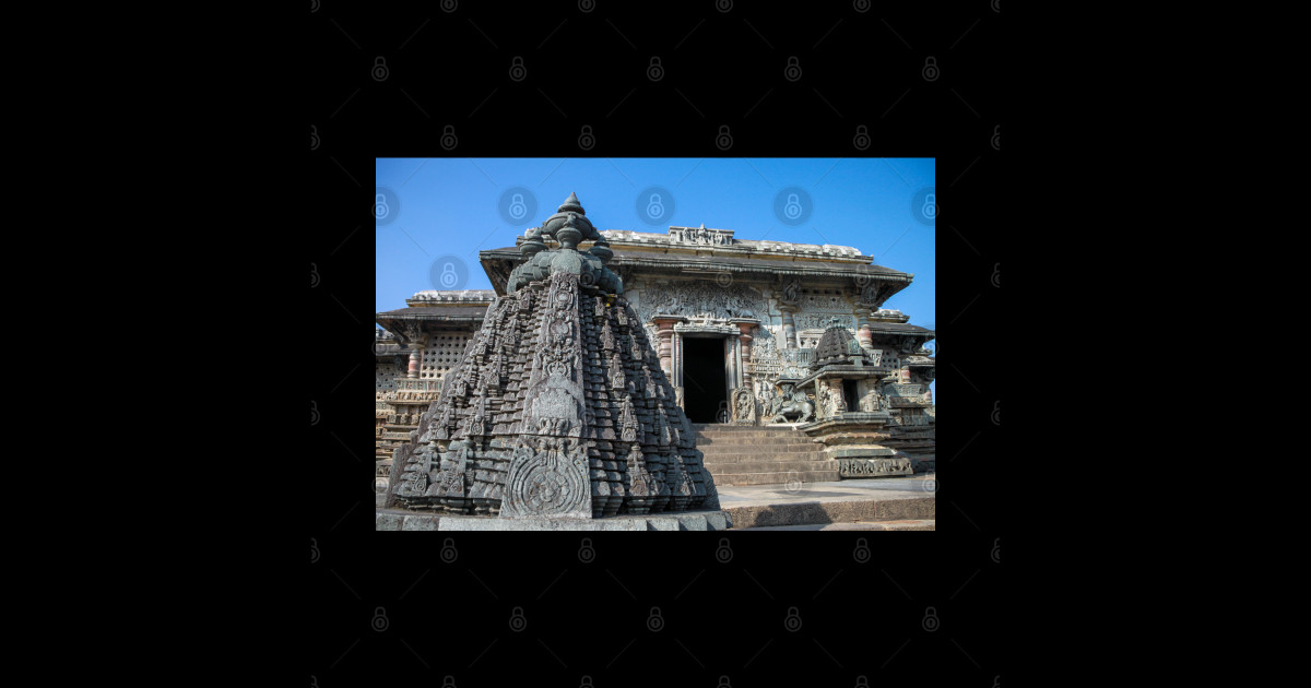 Belur Ancient Hindu Temple in India - Hindu Indian Temple - Sticker ...