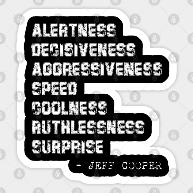Jeff Cooper - Principles of Personal Defense - Jeff Cooper - Sticker ...