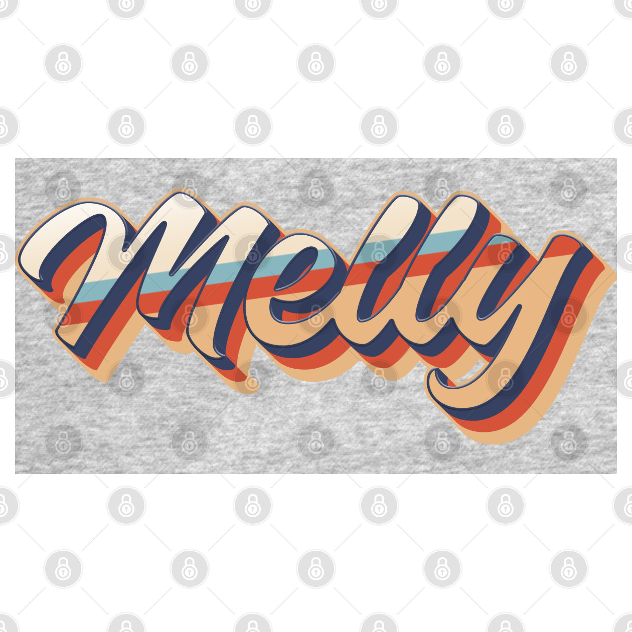 Melly name - cool 70s retro font surf style design - Melly Name Cool ...