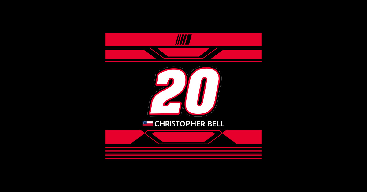 Christopher Bell #20 2025 NASCAR art design - Christopher Bell ...