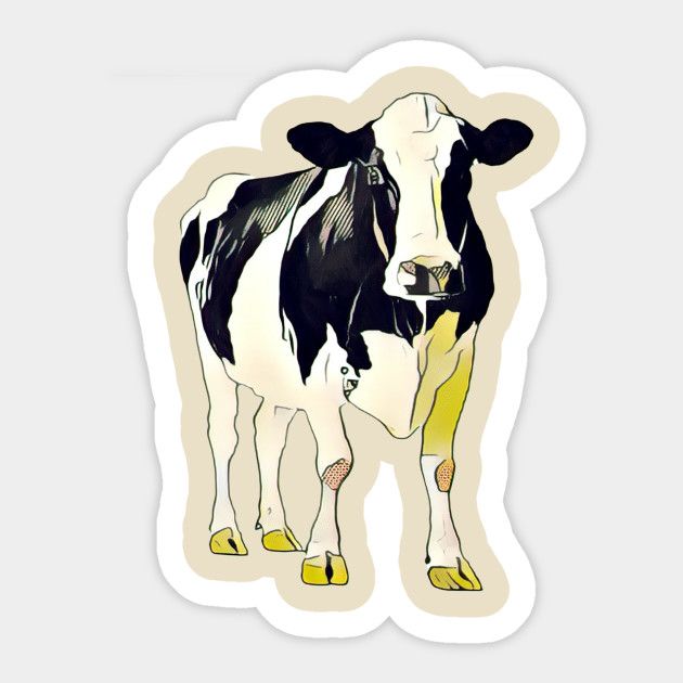 Moo Cow - Cow - Sticker | TeePublic