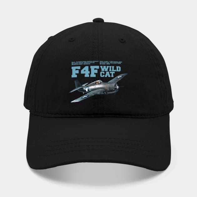 F4F Wildcat | WW2 Plane - Ww2 Plane - Hat | TeePublic