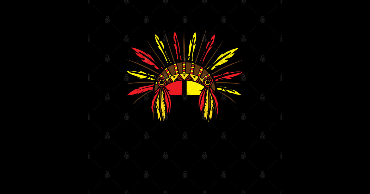 "Native" Headdress & Medicine Wheel - Native Pride - Sticker | TeePublic