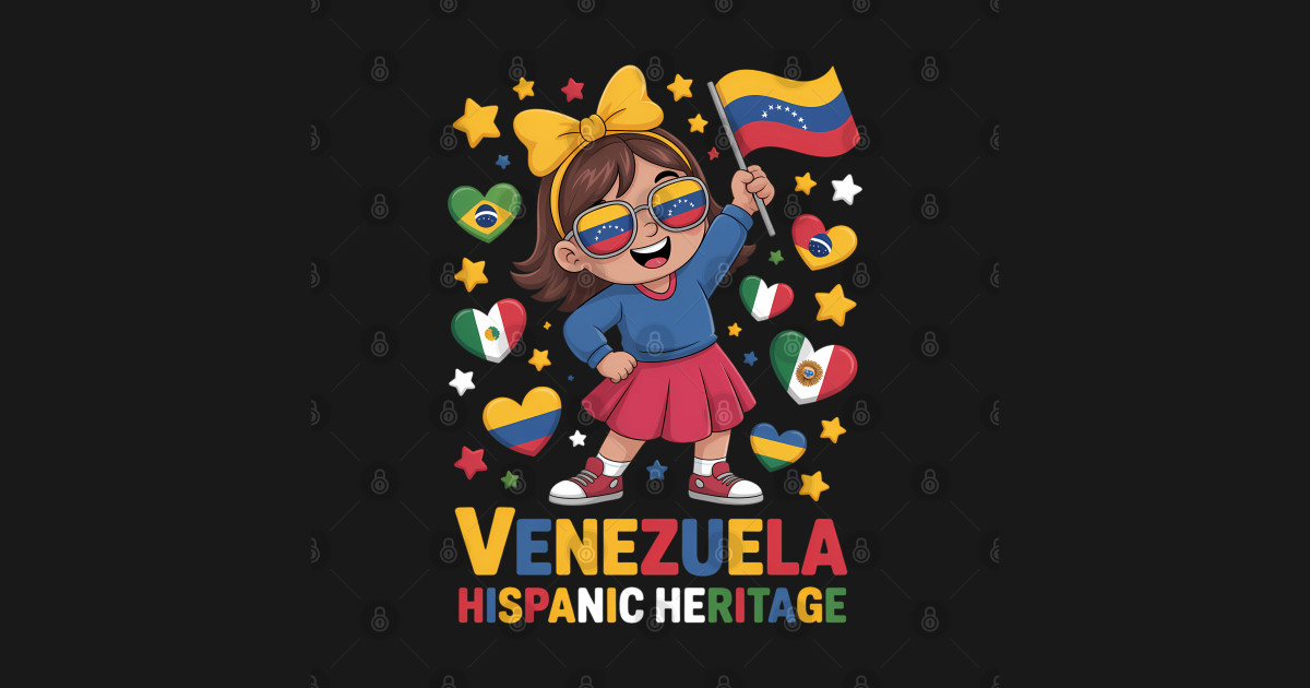 Hispanic Heritage Month Venezuela Flag Venezuelan Support - Hispanic ...