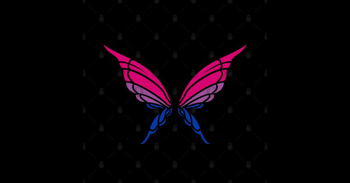 Bi Butterfly - Pride - Sticker | TeePublic