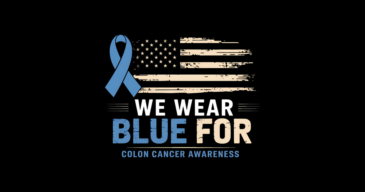 Colorectal Colon Cancer Awareness USA Flag - Colon Cancer Awareness ...