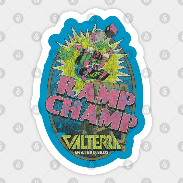 Ramp Champ 1986 - Skateboarding - Sticker | TeePublic