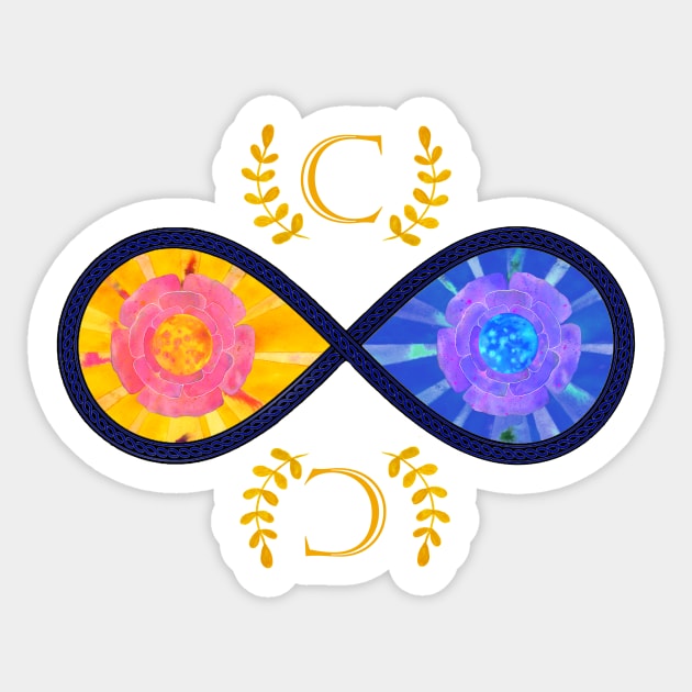 Infinity Symbol - Letter C - Infinity Symbol - Sticker | TeePublic
