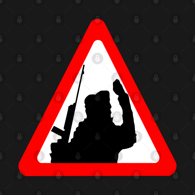 Sniper At Work Sign - Historical, Irish, Guns - Sniper At Work - Kids T ...