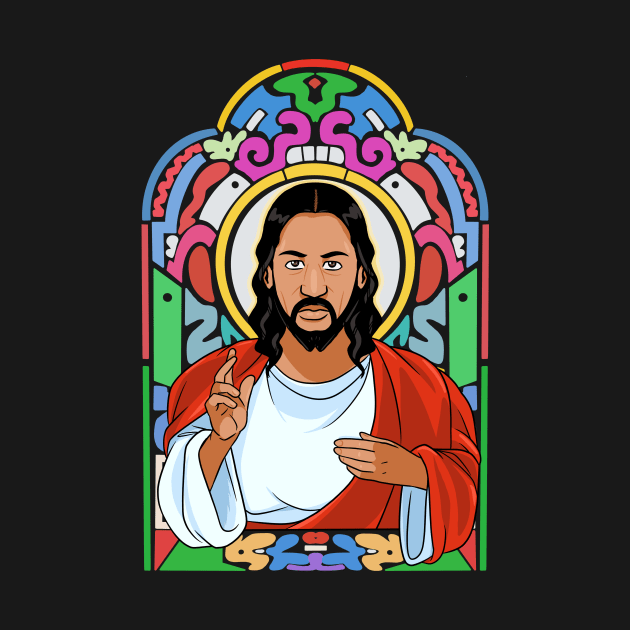 Black Jesus Christ Our Lord and Savior Praise God - Black Jesus - T ...