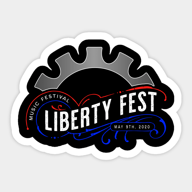 Liberty Fest 2020 Logo Half-Circle - Music Festivals - Sticker | TeePublic