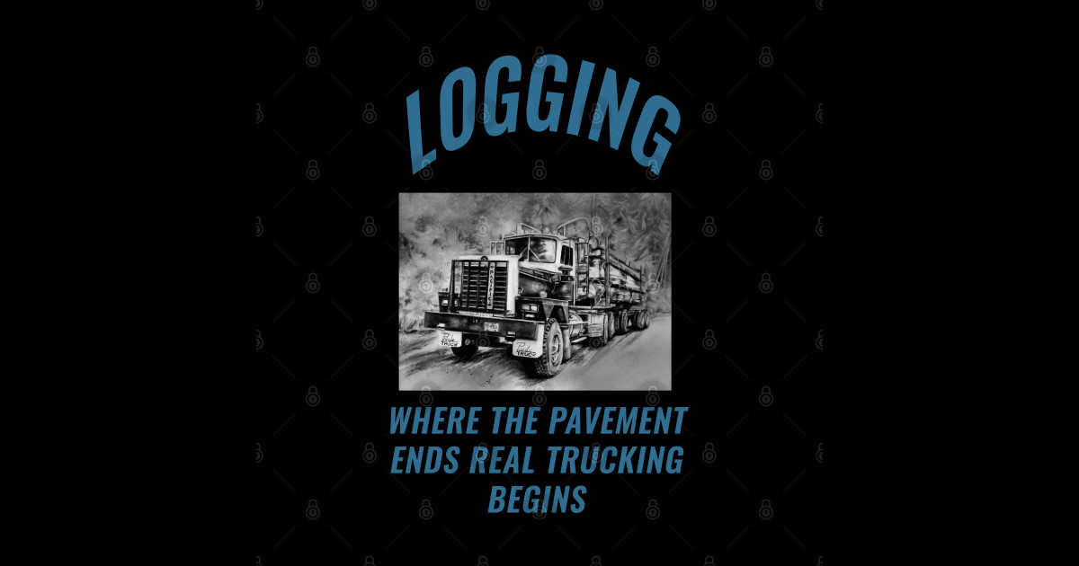 Logging Truck - Logging Truck - Sticker | TeePublic
