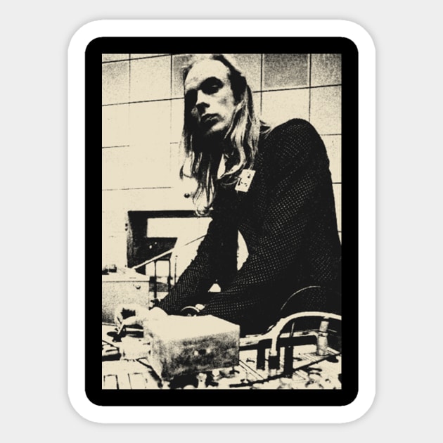 Brian Eno Cool - Vintage Pencil Drawing Style - Brian Eno - Sticker ...