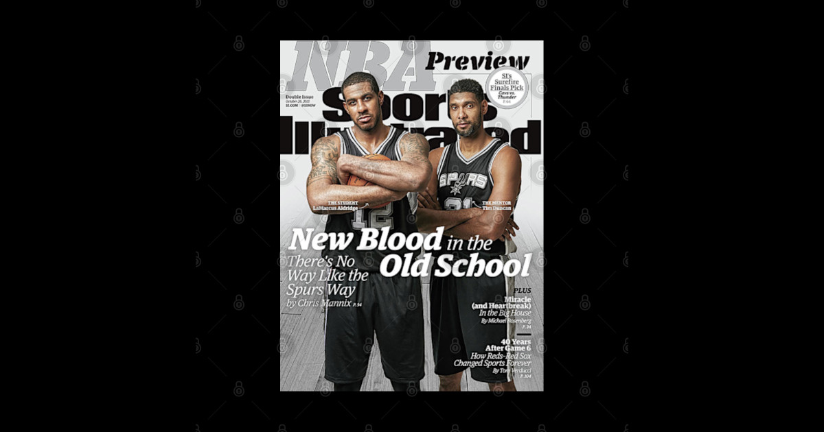 Lamarcus Aldrige & Tim Ducan New Blood - Lamarcus Aldrige - Sticker ...