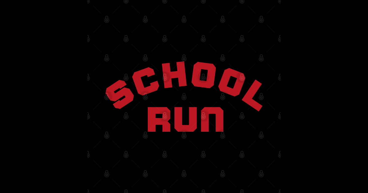 School Run. Back To School Design For Parents. Red - School Run ...