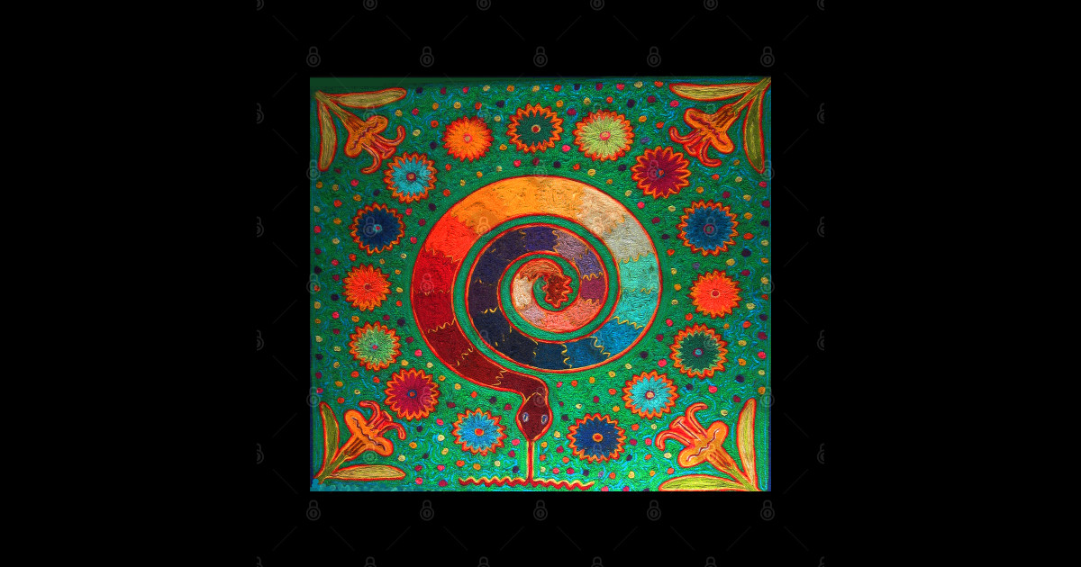 Shaman Peyote Serpent Ritual - Shaman Serpent Ritual - Posters and Art ...