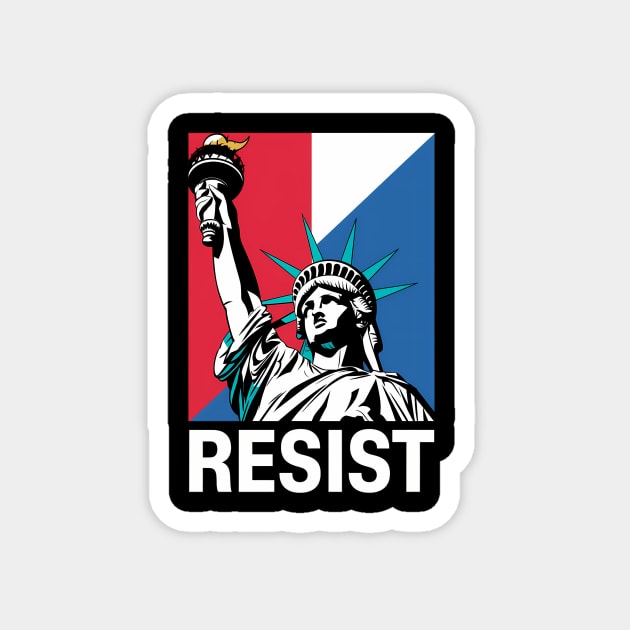 Resist America USA Flag - Resist - Magnet | TeePublic