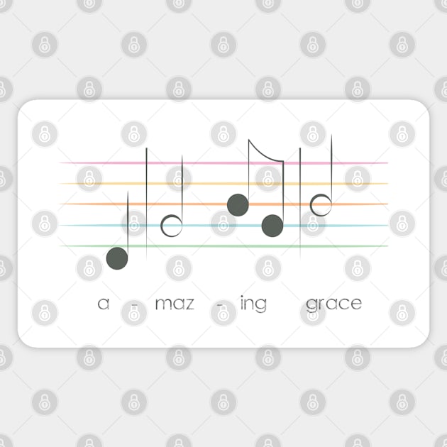 Amazing Grace Pastel Sheet - Grace - Sticker | TeePublic