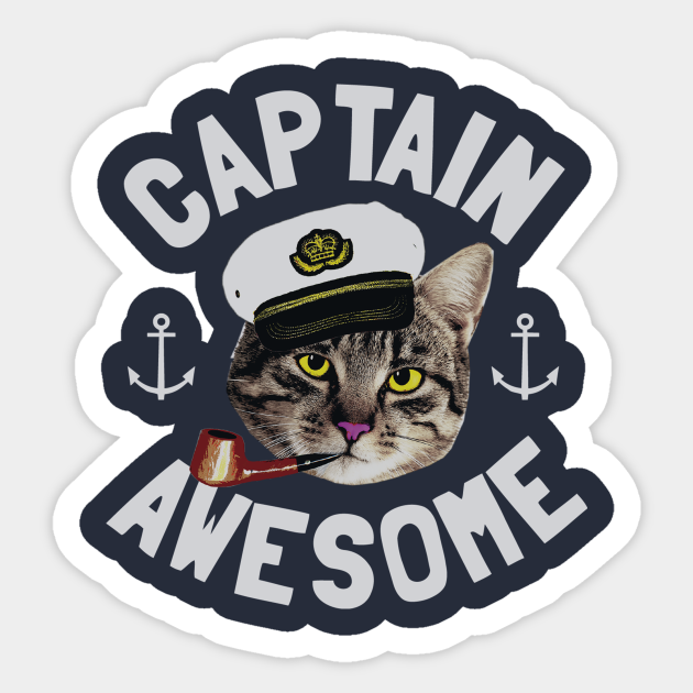 Captain Awesome - Captain - Sticker | TeePublic