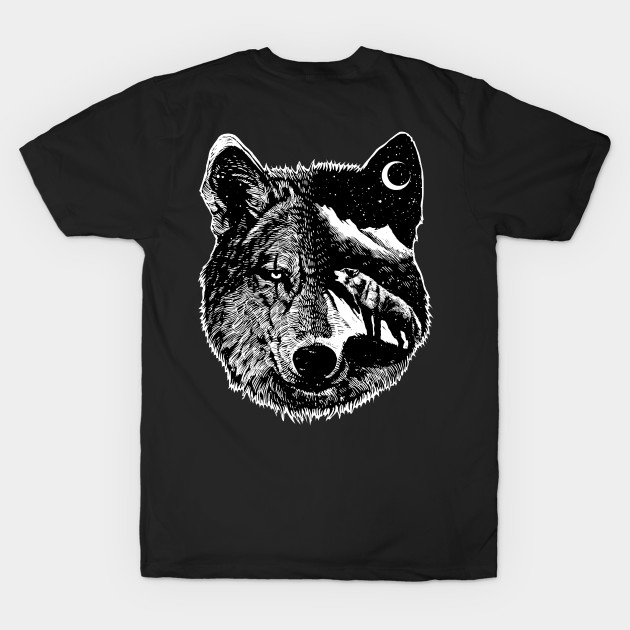 Night wolf - Wolves - T-Shirt | TeePublic