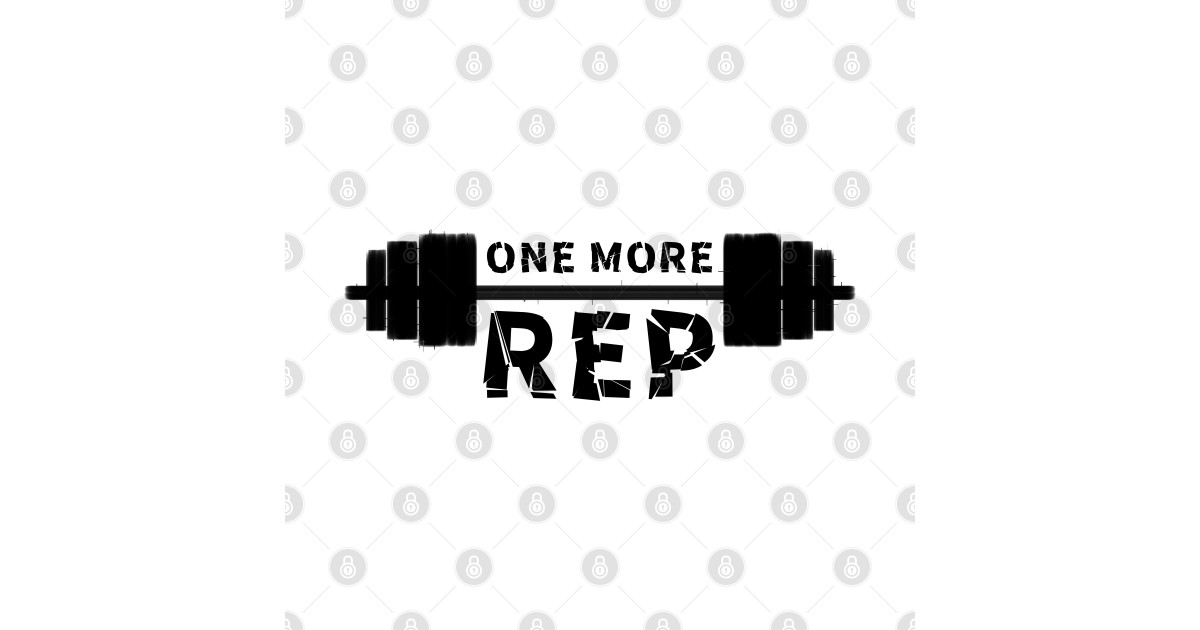 one more rep, gym - Gym - T-Shirt | TeePublic