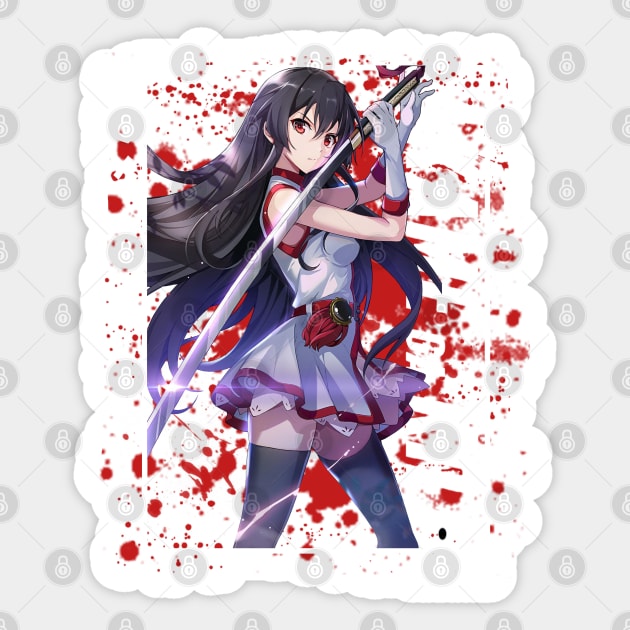 Akame Akame Ga Kill - Akame Ga Kill - Sticker | TeePublic