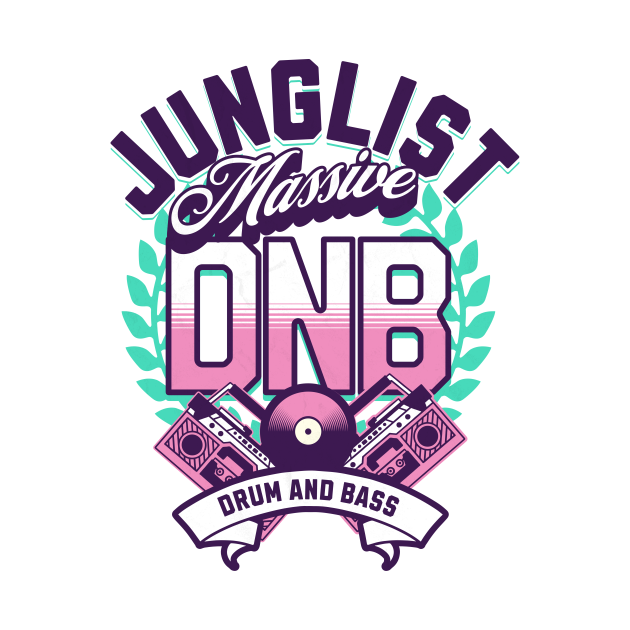 DNB - Junglist Massive (purple/pink/teal) - Drum And Bass - T-Shirt ...