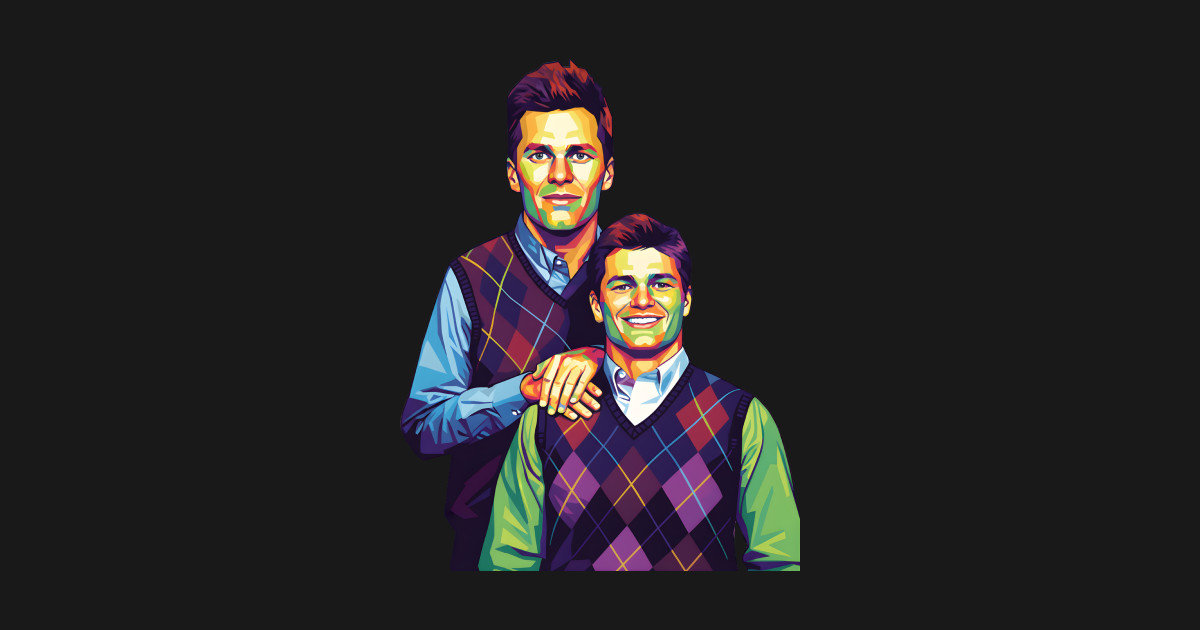 Drake Maye & Tom Stepbrothers - Drake Maye - T-Shirt | TeePublic