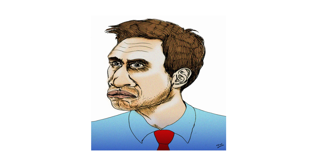 Ed Miliband Cartoon Caricature - Pen - T-Shirt | TeePublic