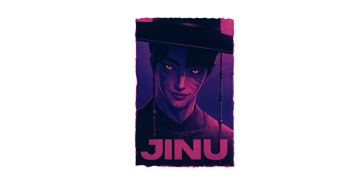 Jinu Neon-Smirk Tee – K-Pop Demon Hunters Cyberpunk Fan Art - K Pop ...