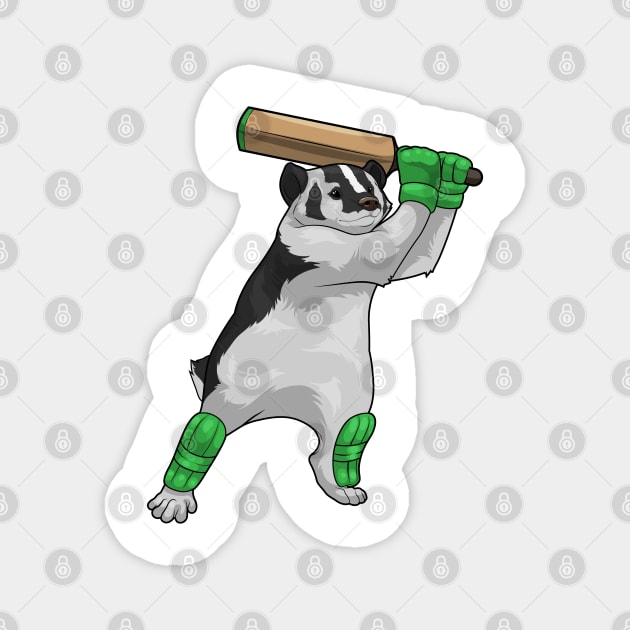 Badger Cricket Cricket bat - Cricket Bat - Magnet | TeePublic