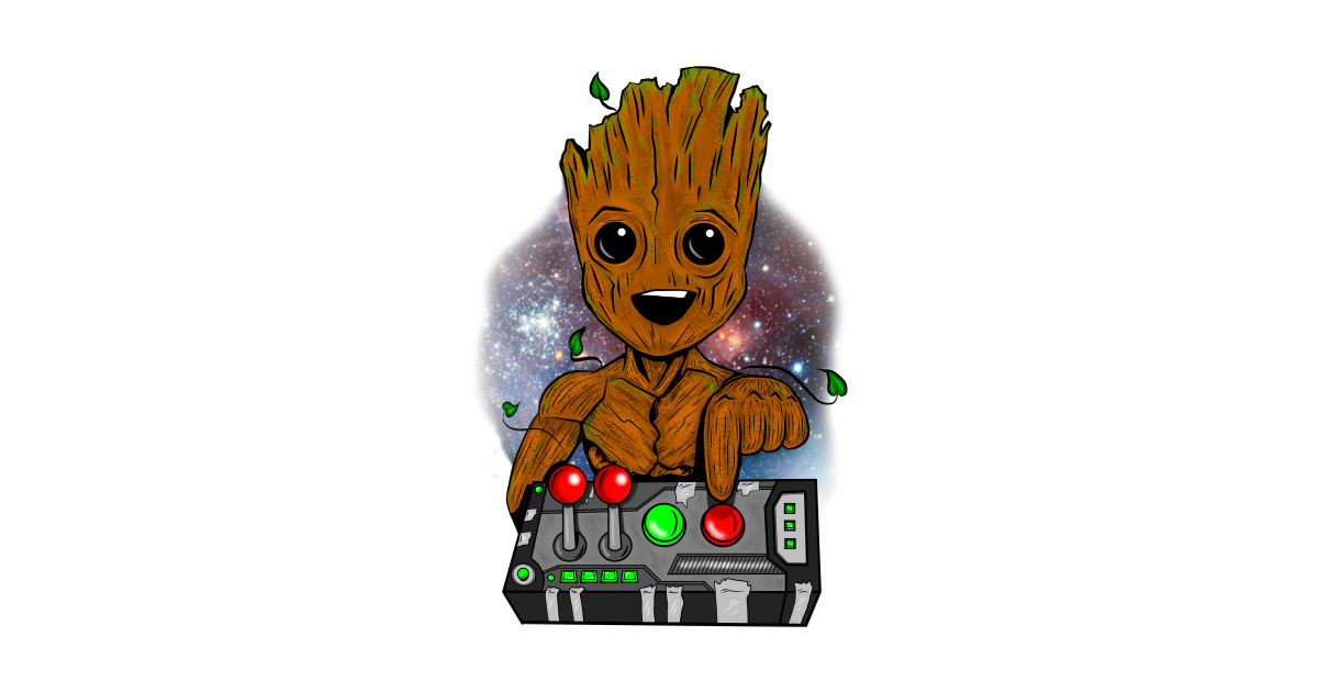 Baby Tree Don't push the button - Baby Groot - T-Shirt | TeePublic