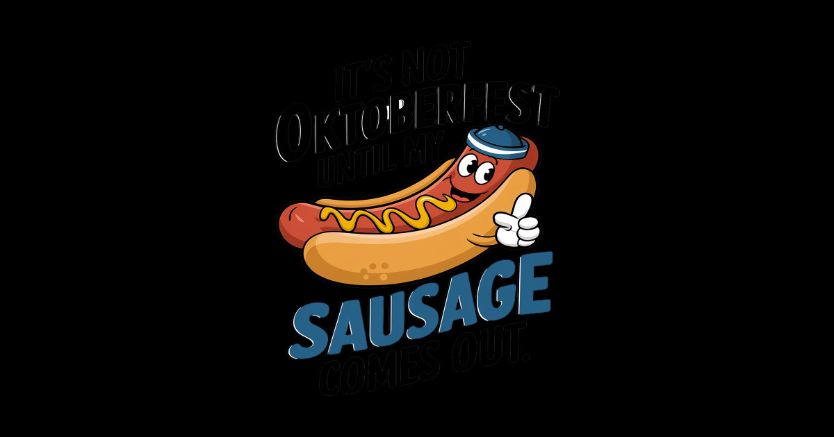 Sausage Meme Oktoberfest Costume Funny Joke Bavarian German - Sausage ...
