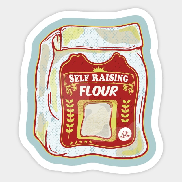 Self raising flour - Baking - Sticker | TeePublic