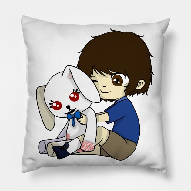 FNAF security breach (gregory and vanny plush) - Chibi - Pillow | TeePublic
