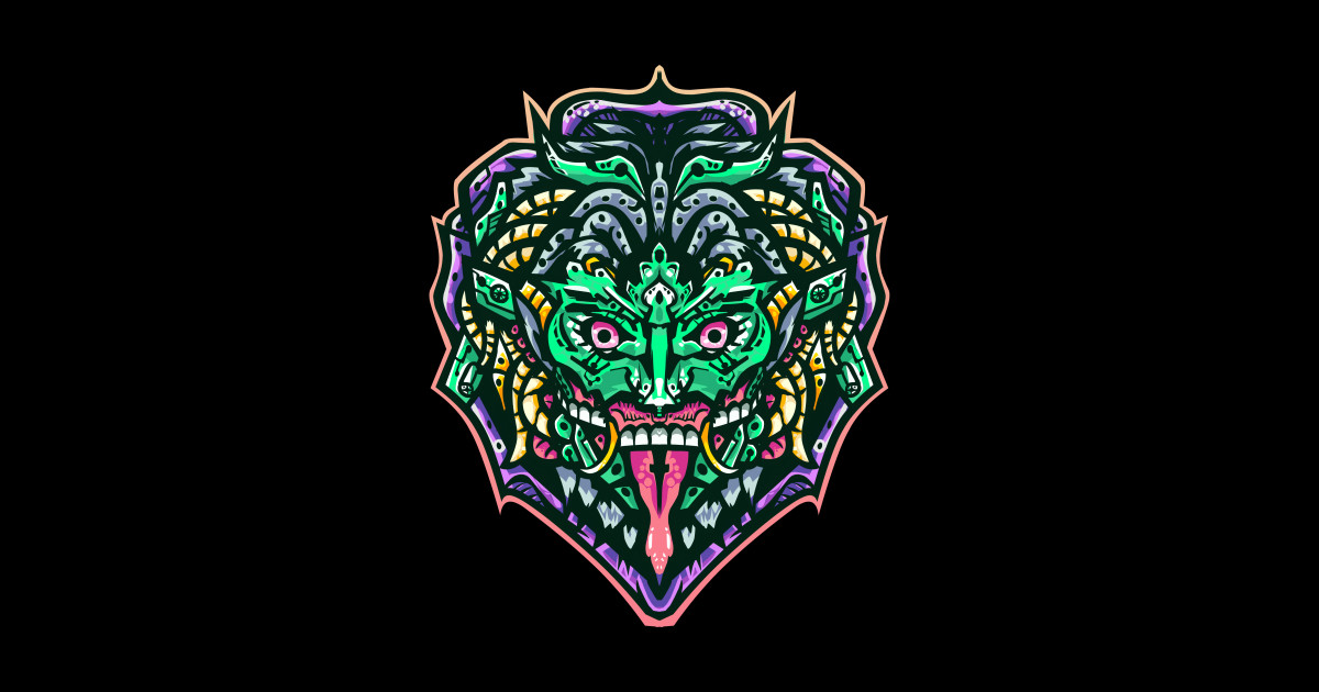 Illustration of Buto Ijo in modern mecha style - Illustrations ...